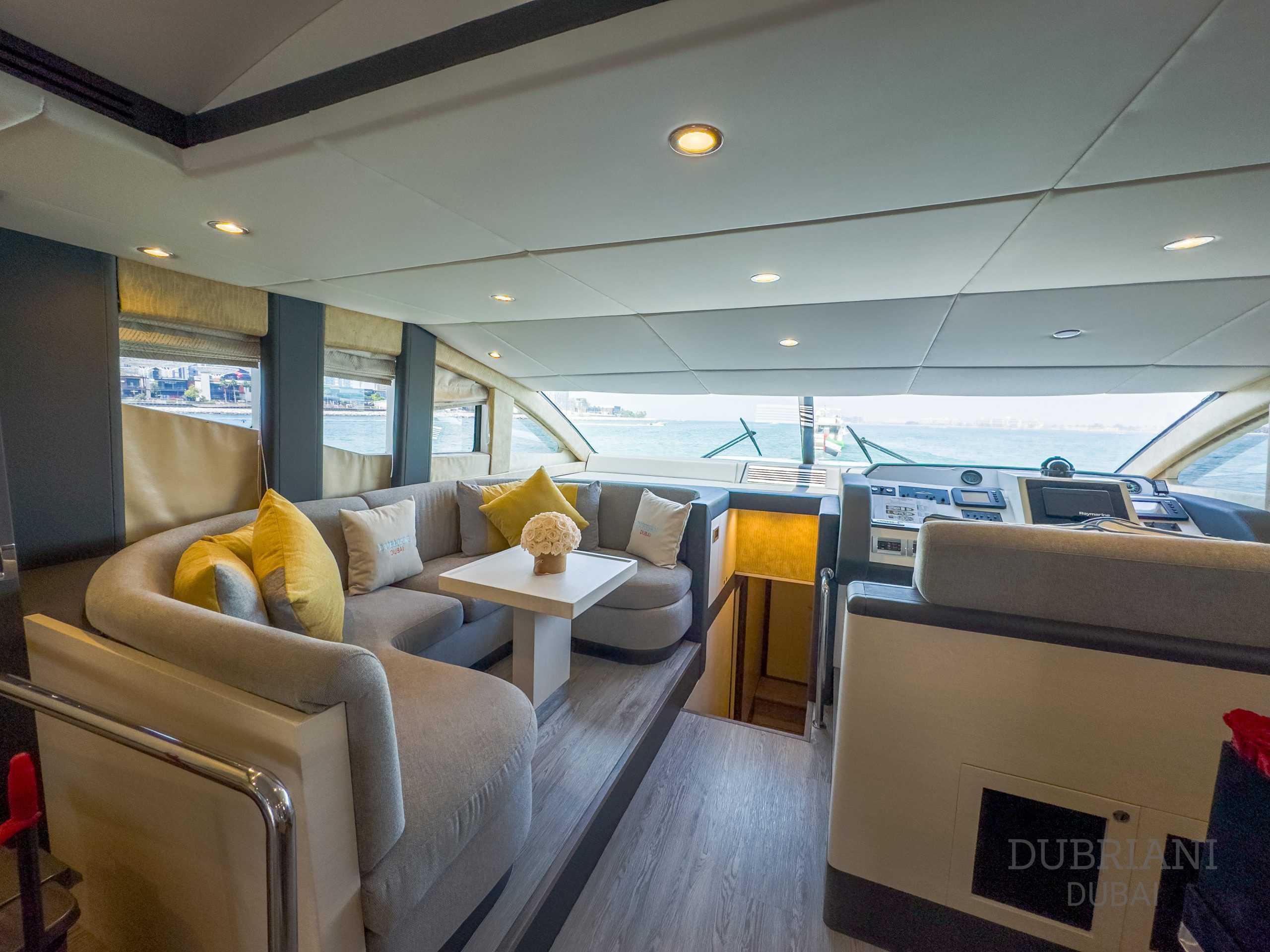 Princess 77 Yacht in Dubai Harbour with Dubriani Charters