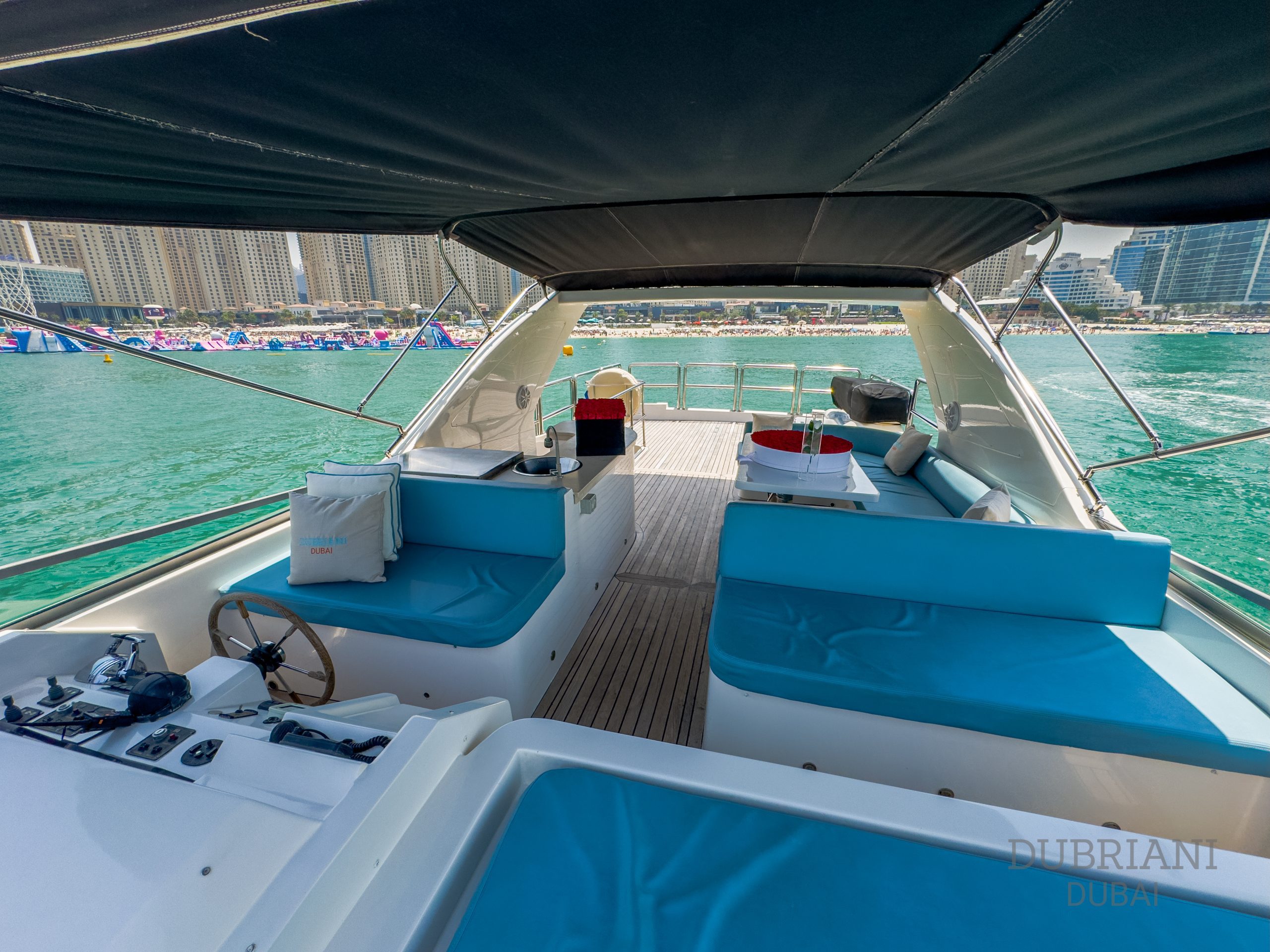 Princess 77 Yacht in Dubai Harbour with Dubriani Charters