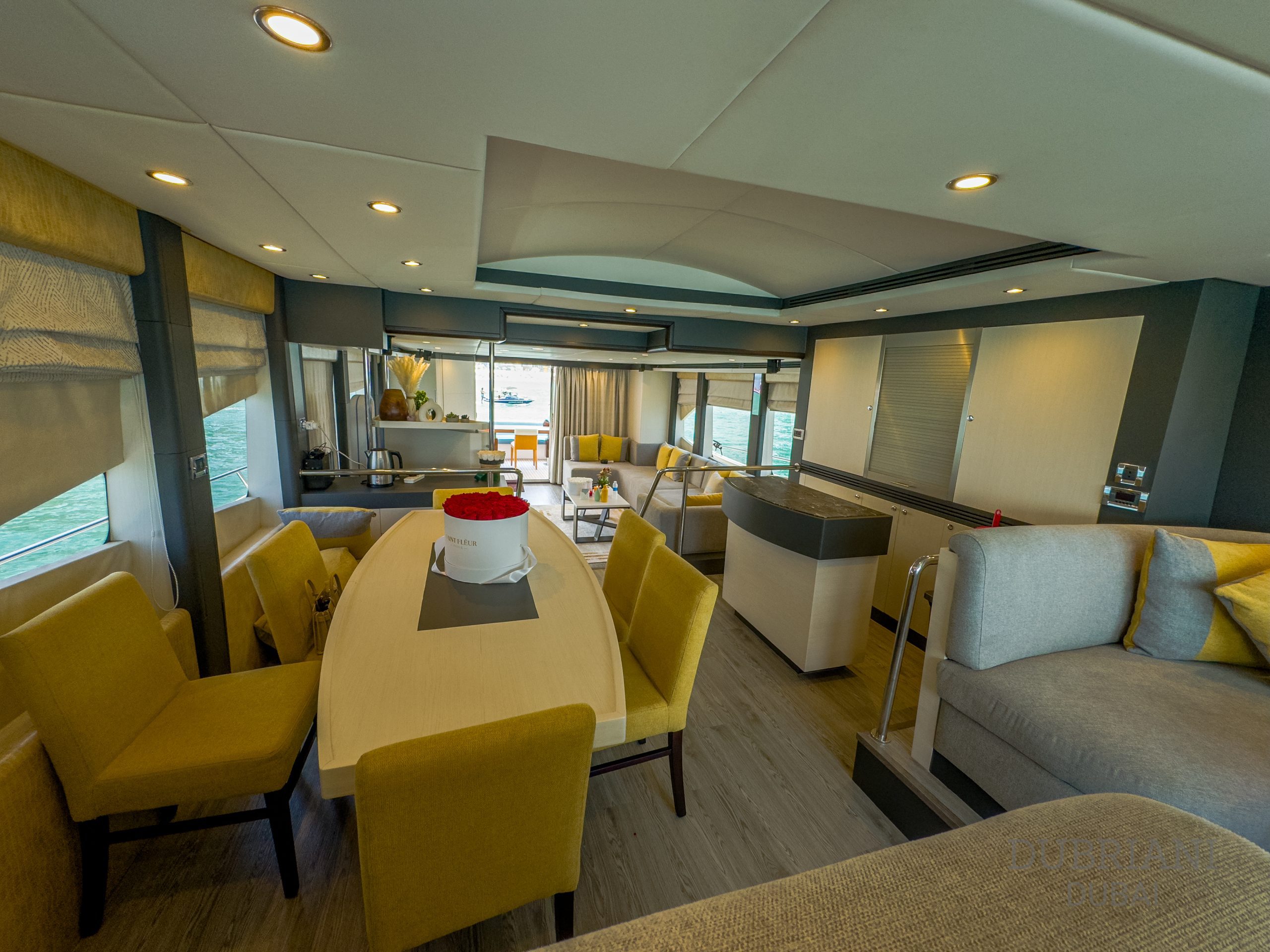 Princess 77 Yacht in Dubai Harbour with Dubriani Charters