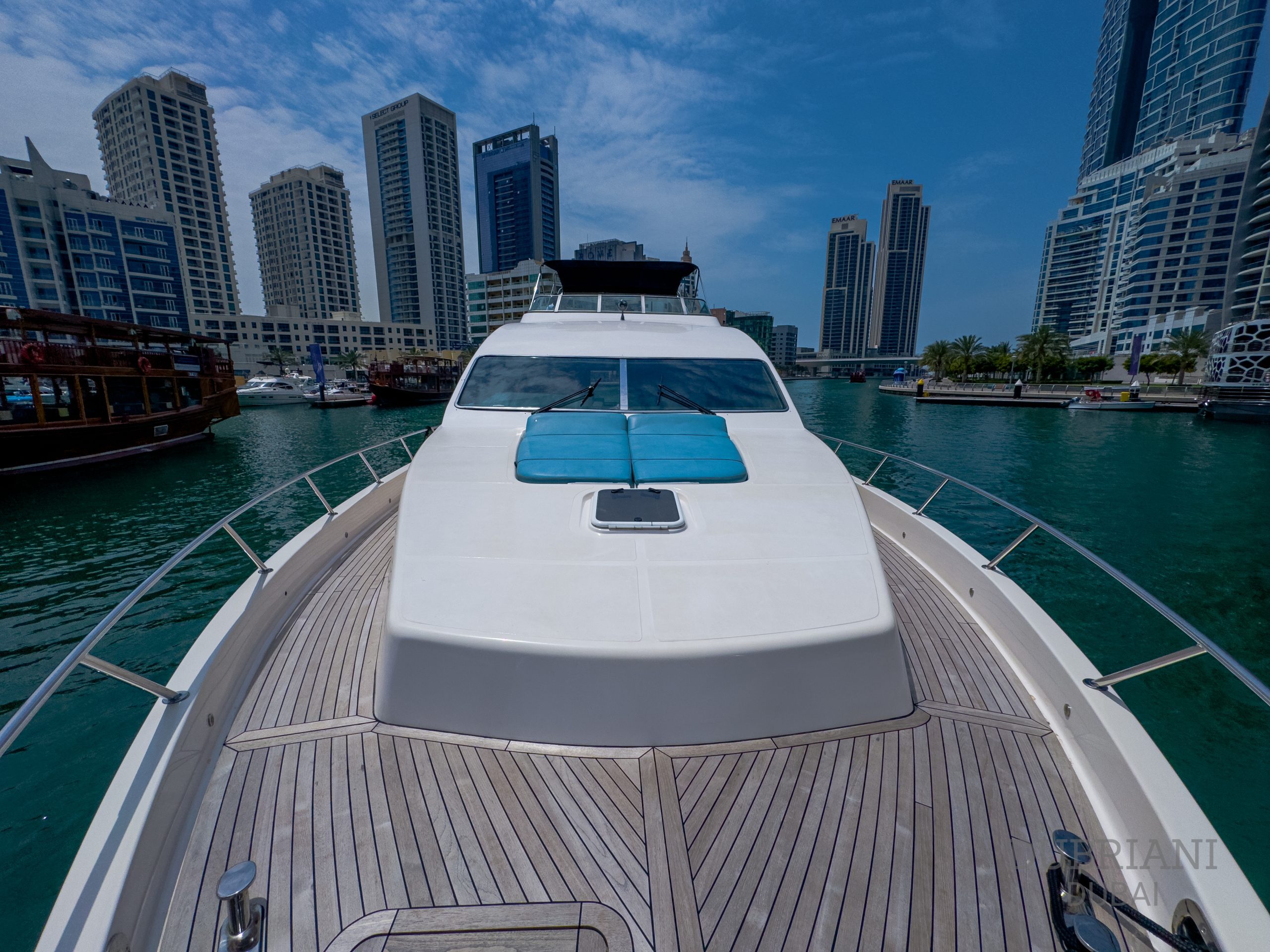 Princess 77 Yacht in Dubai Harbour with Dubriani Charters